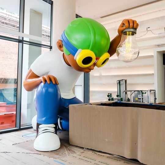 How Artist Hebru Brantley's Giant Flyboy Sculptures Are Made